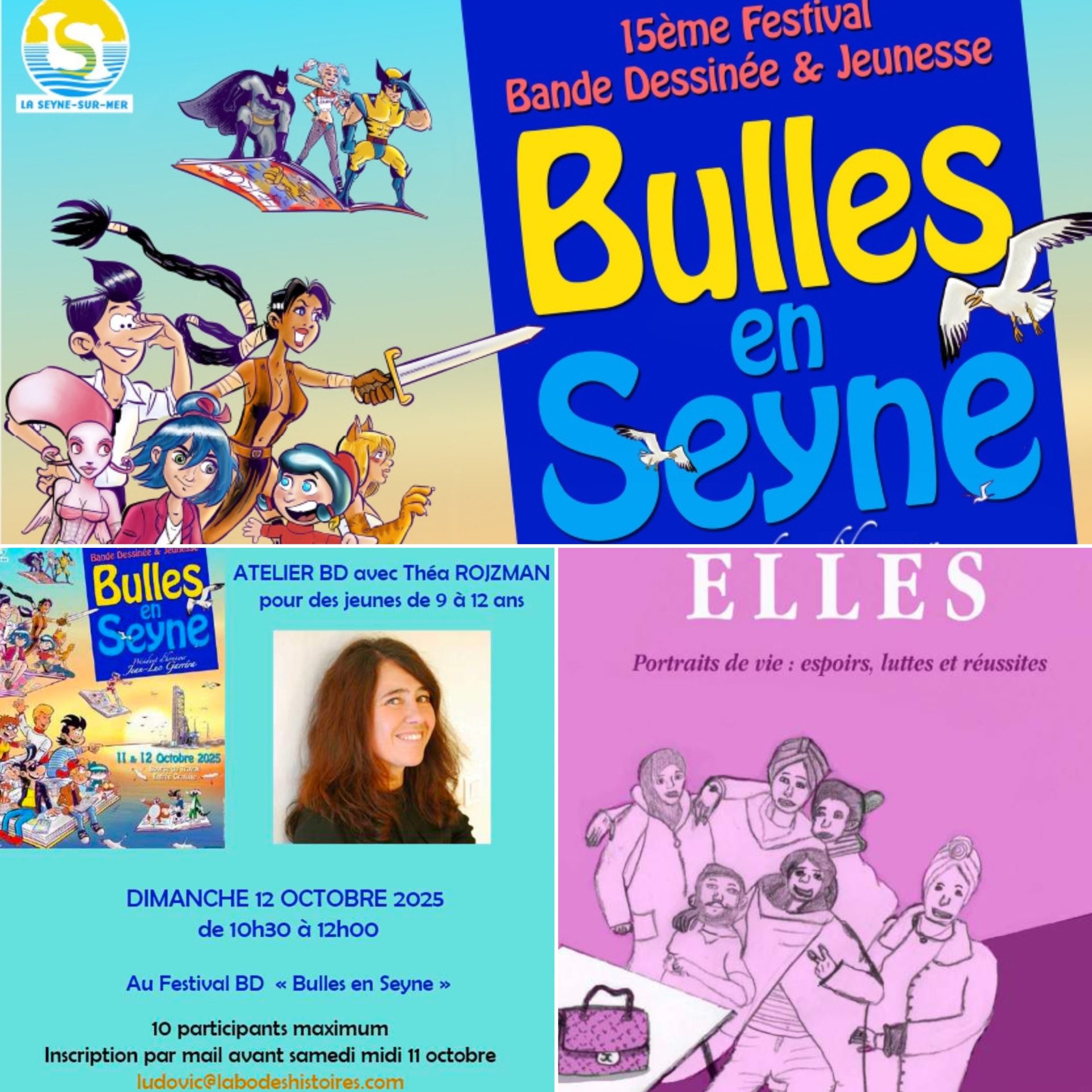 Atelier BD gratuit et dédicace : direction le Festival Bulles en Seyne ...